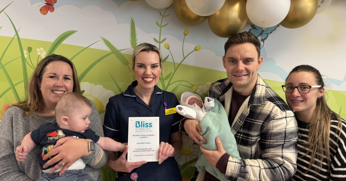 Broomfield Hospital neonatal unit awarded Bliss Baby Charter Gold ...